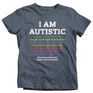 Kids Autism T Shirt I Am Autistic Shirt Awareness T-shirt Spectrum ...