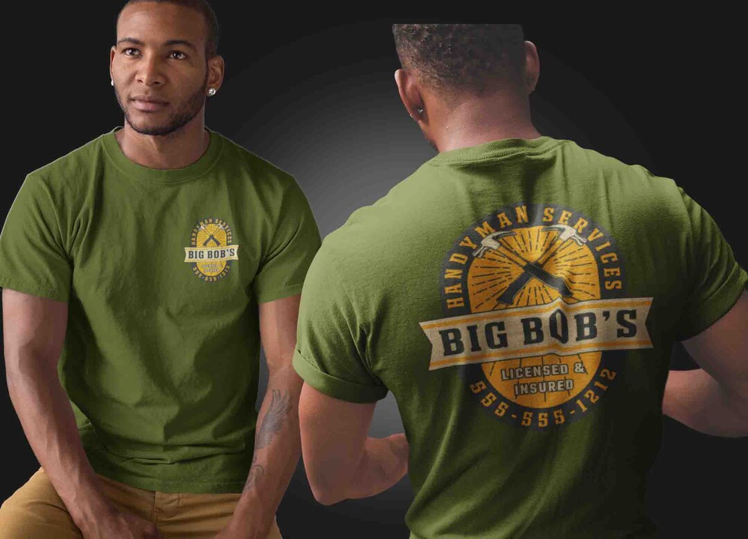 Men's Personalized Handyman Construction Shirt Personalized Renovations ...