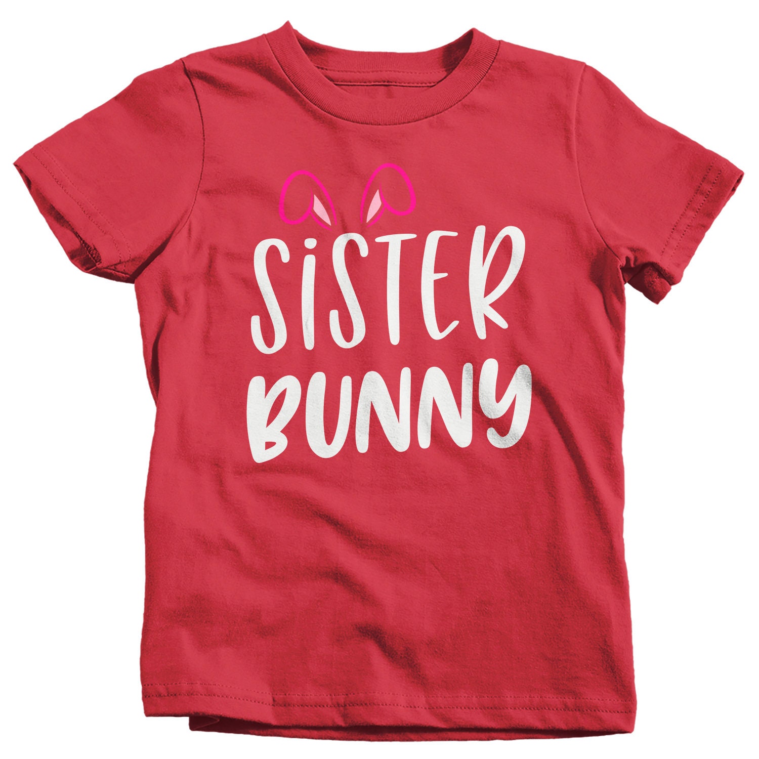 Girl's Easter Shirt Sister Bunny T-Shirts Cute Sisters | Etsy