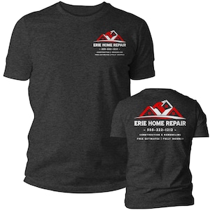 Men's Custom Construction Shirt Personalized Builder House Remodeling T ...