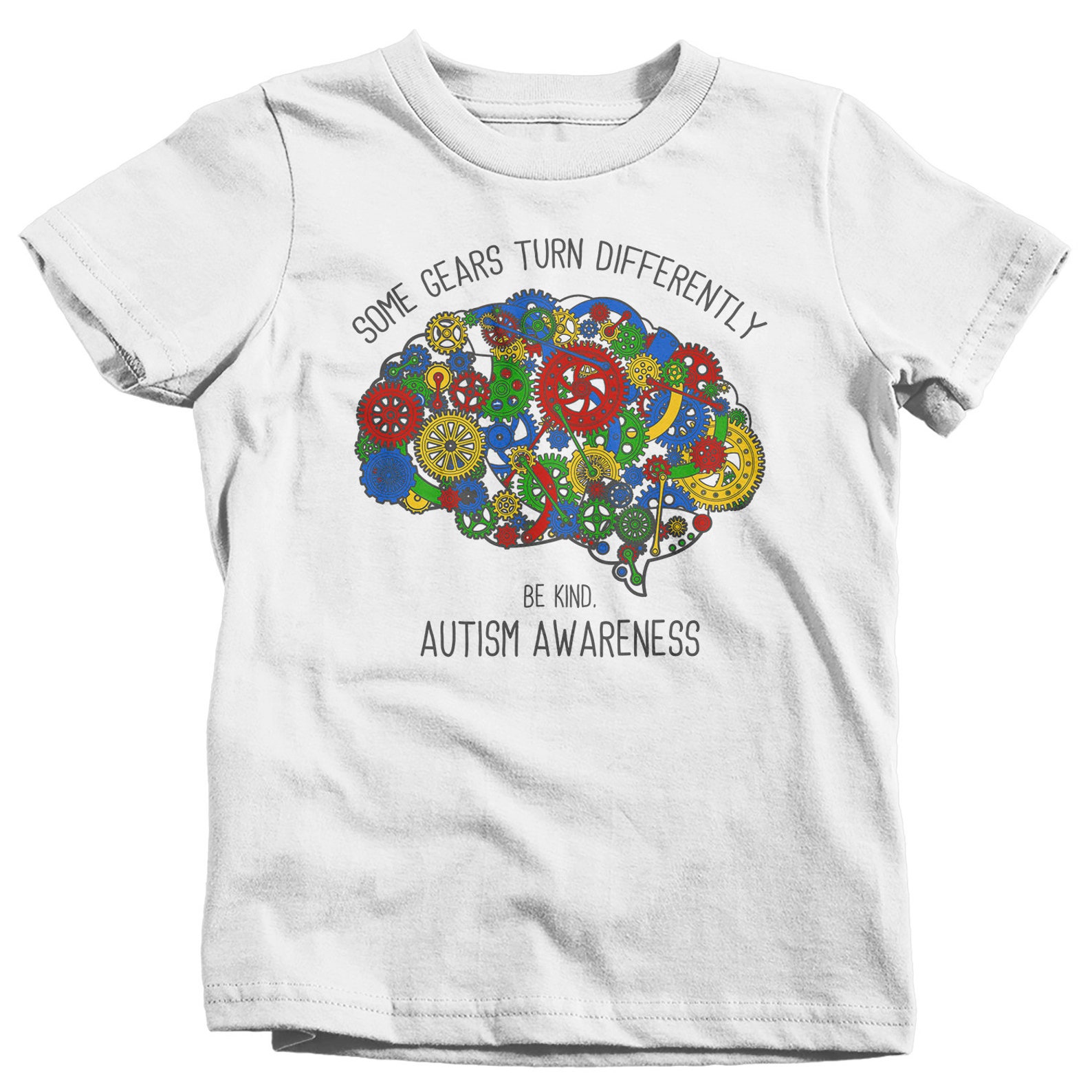 Kids Autism Shirt Autism Brain Shirts Some Gears Turn | Etsy