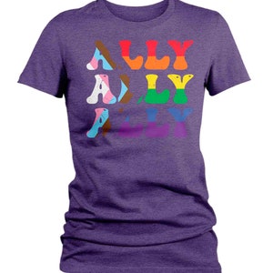 Women's LGBT Ally Shirt LGBTQ Support Ally T Shirt Flag - Etsy