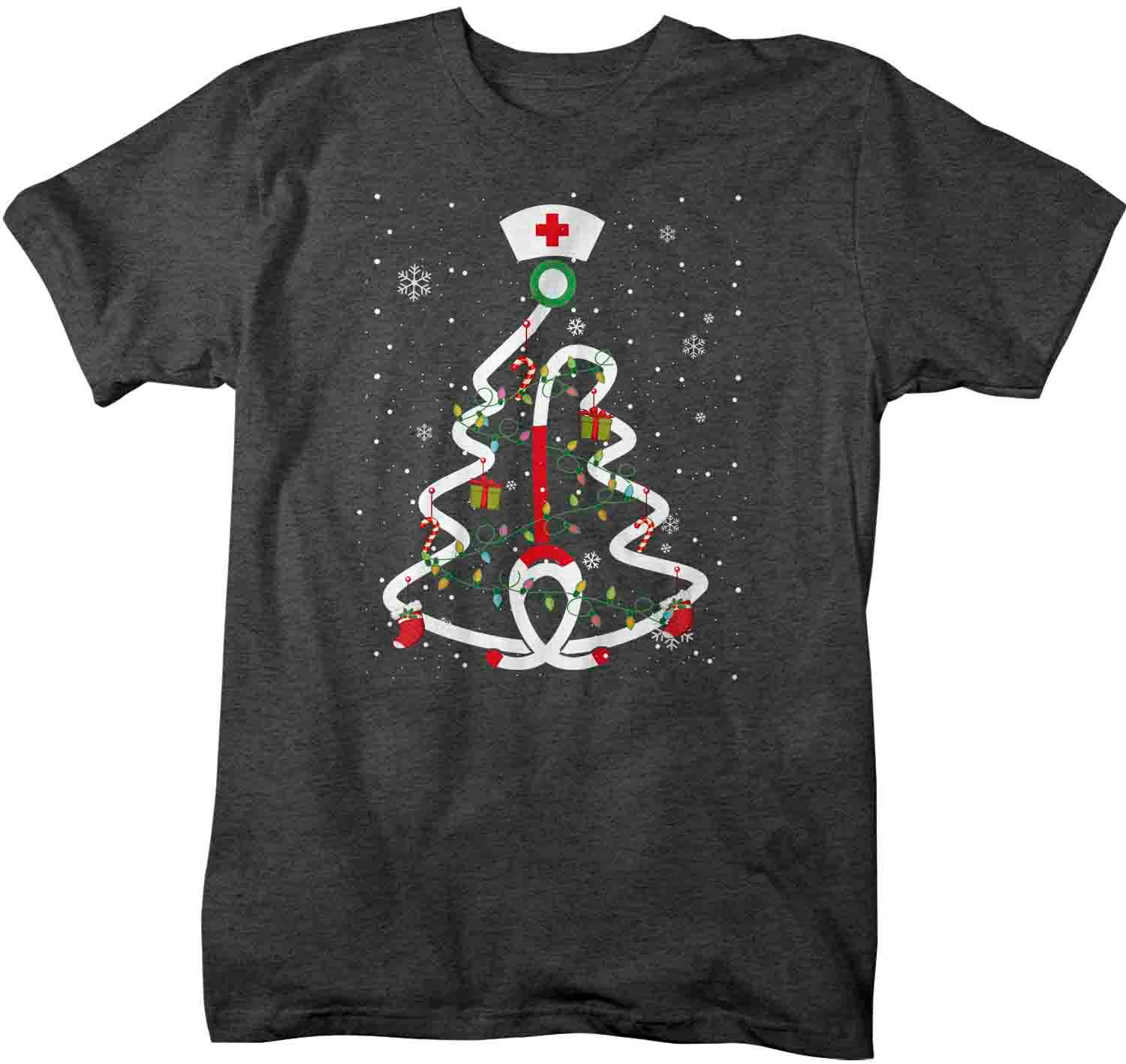 Men's Nurse Christmas T Shirt Christmas Tree Shirts | Etsy