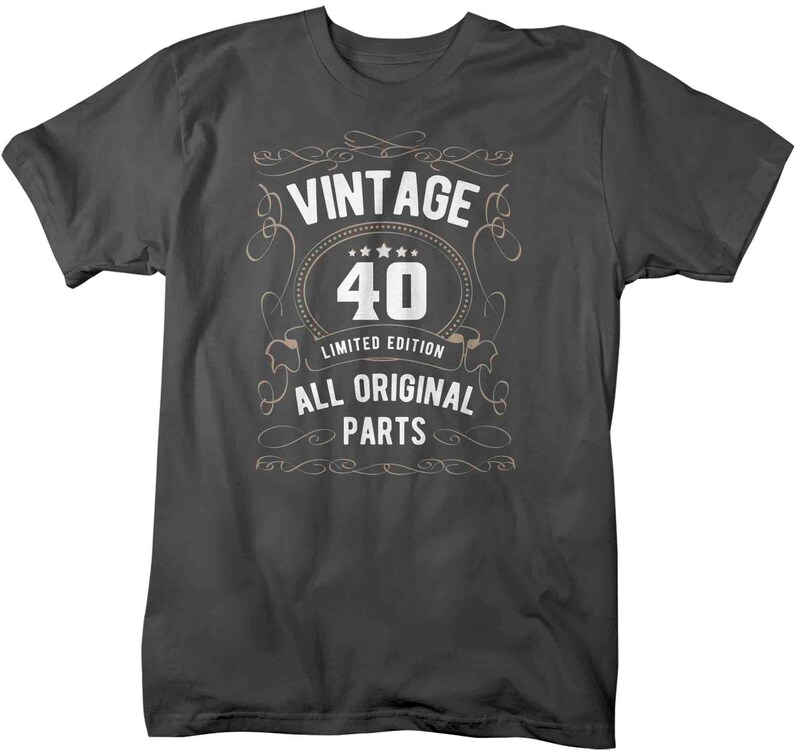 Men's 40th Birthday Shirt Limited Edition T Shirts - Etsy