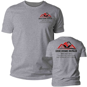Men's Custom Construction Shirt Personalized Builder House Remodeling T ...
