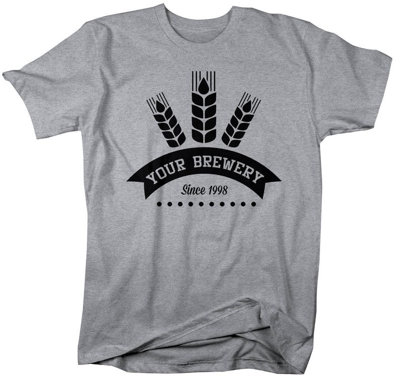 Personalized Brewery T-shirt Home Brew Beer Shirts Micro Brewed Custom ...