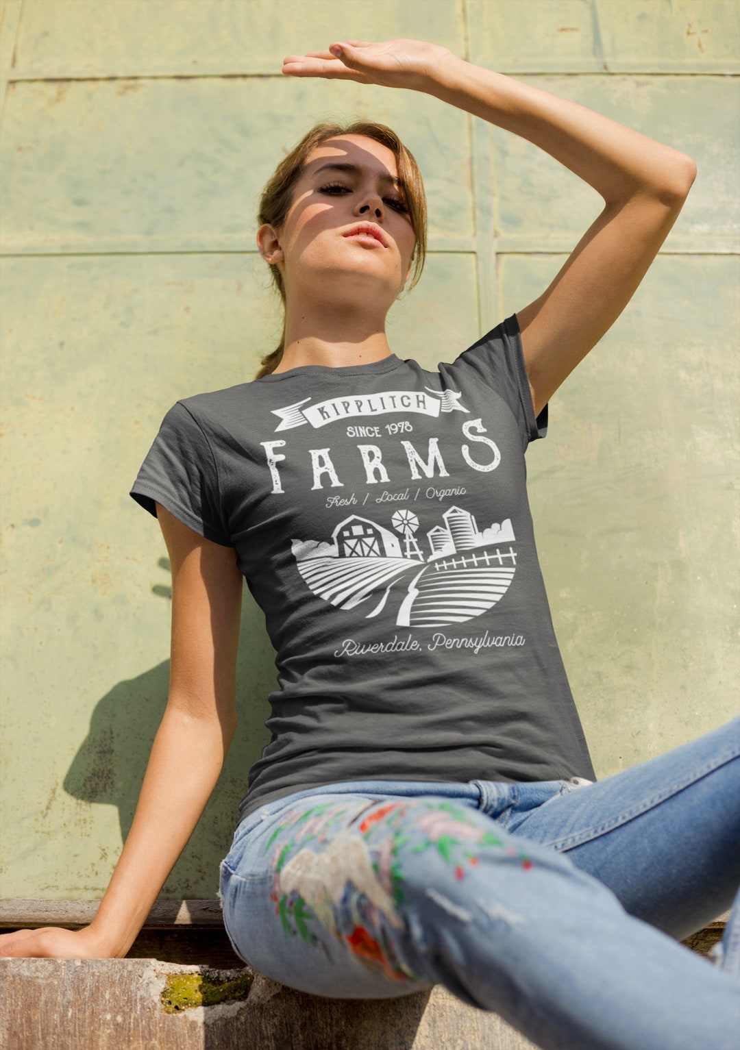 Womens Personalized Farm T Shirt Vintage Farmer Shirt Custom Tee