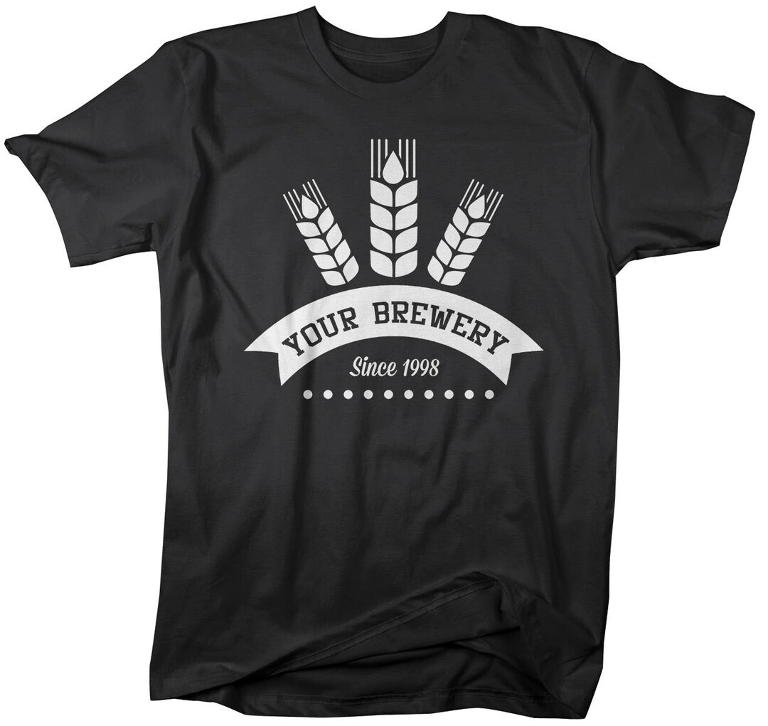 Personalized Brewery T-shirt Home Brew Beer Shirts Micro Brewed Custom ...