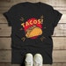 Men's Funny Tacos T Shirt Foodie Graphic Tee Taco Shell - Etsy