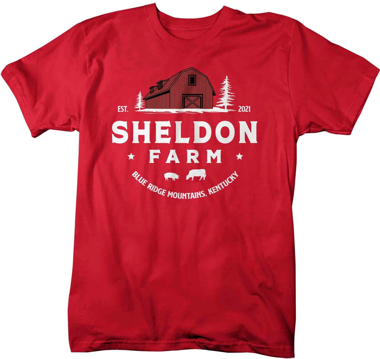 Men's Personalized Farm Shirt Barn Farmer T Shirt Gift for - Etsy