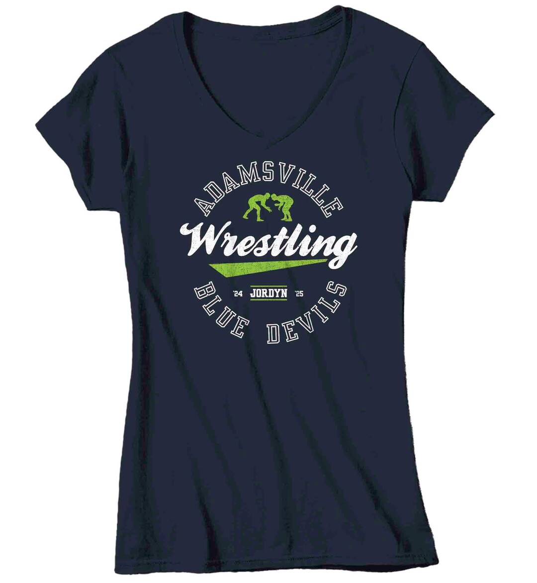 Women's Personalized Wrestling Shirts Custom Wrestler Aunt Athletic ...