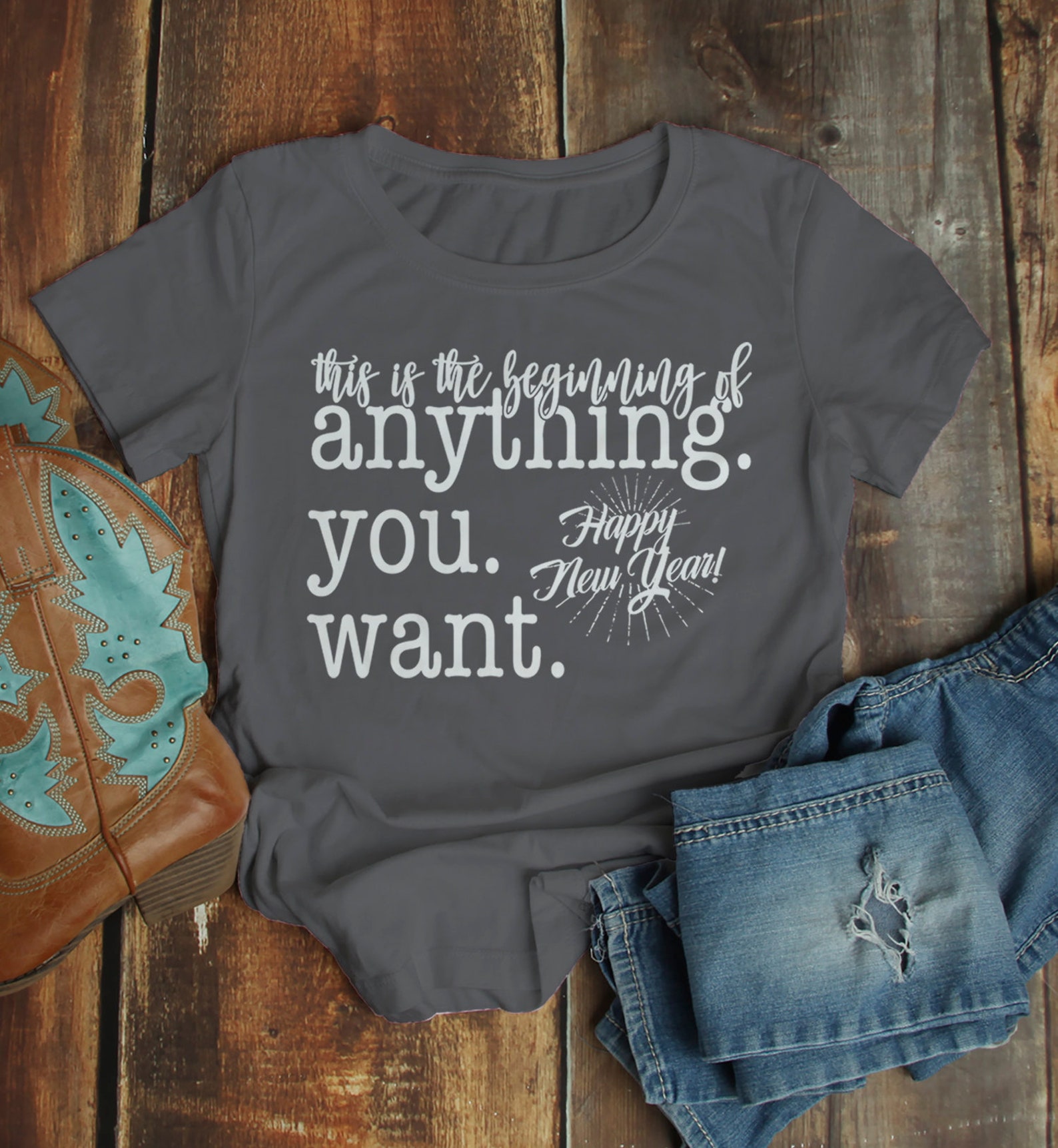 Women's New Year's Shirt Beginning of Anything Shirt - Etsy
