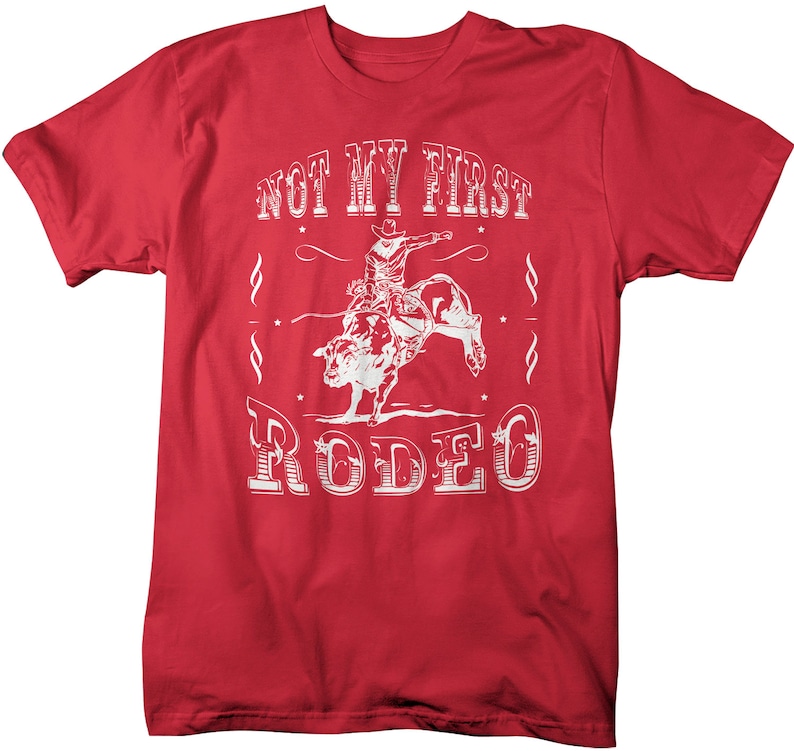 Men's Vintage Rodeo T Shirt Not My First Rodeo Shirts Wild | Etsy