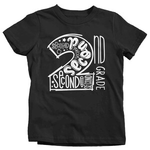 Kids Cute Second Grade Shirt Typography T Shirt Cool Tee Boy's Girl's ...