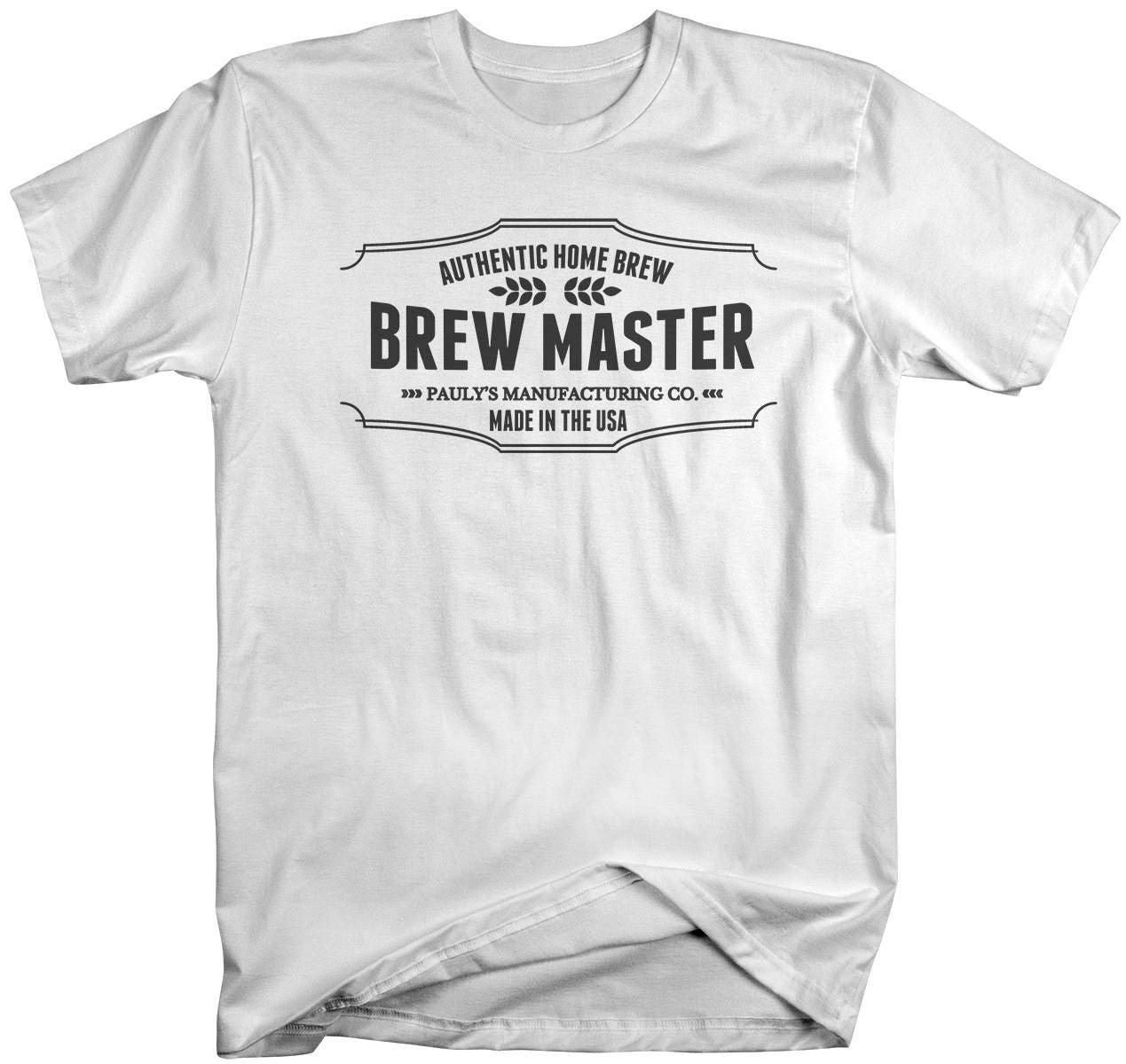 Personalized Brewmaster T Shirt Premium Home Brewed Beer Etsy