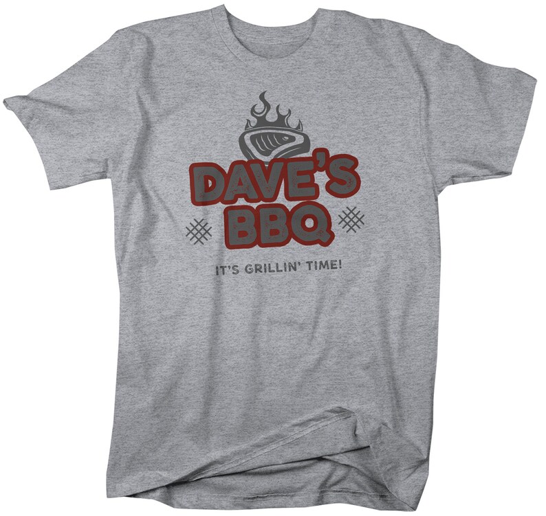 Men's Personalized BBQ T Shirt Custom BBQ Shirt | Etsy