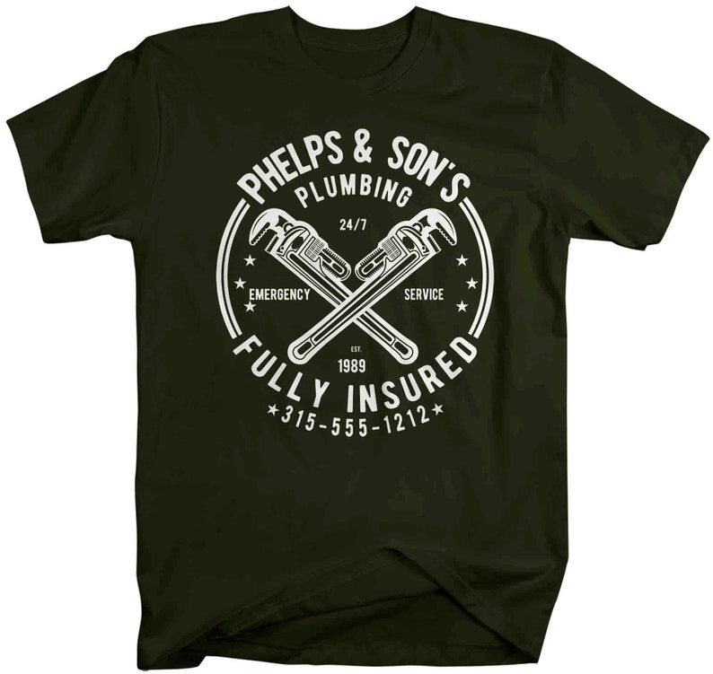 Men's Personalized Plumber Shirt Plumbing T Shirt Gift for - Etsy