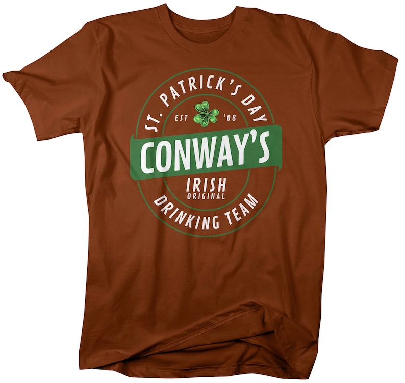 Men's Personalized Irish Shirt Drinking Team Tshirt Custom - Etsy