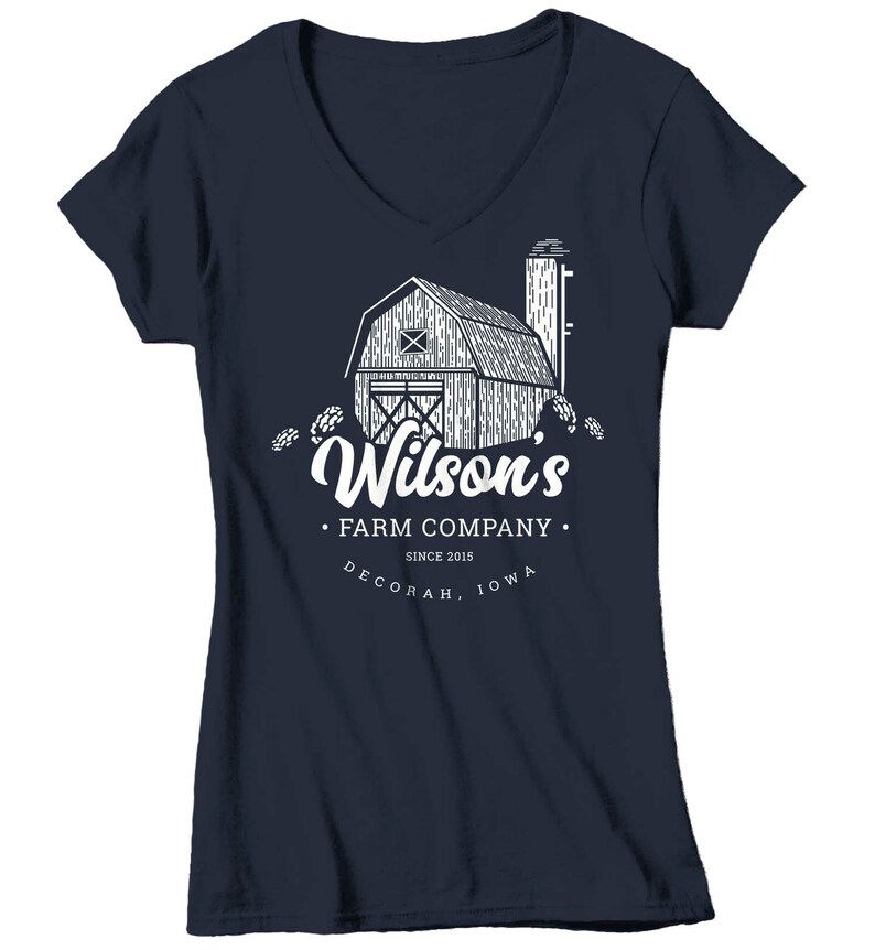 Womens Personalized Farm Shirt Barn Farming Shirt Etsy