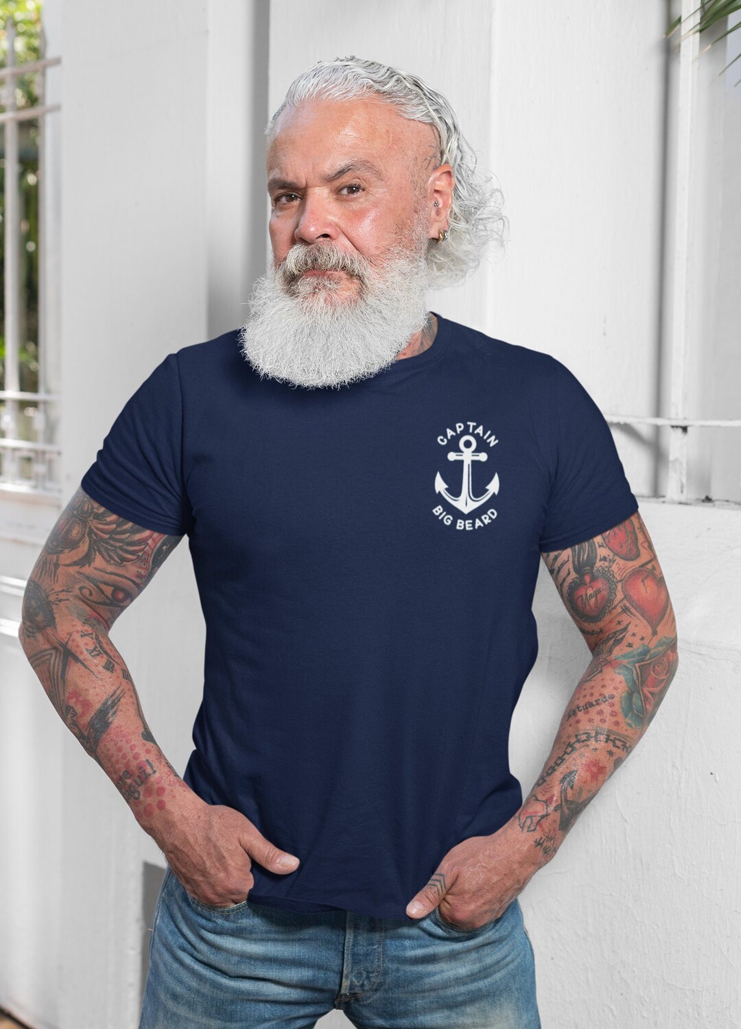 Custom Boat Name T-shirt, Anchor Pocket Design, Boater Gift - Etsy