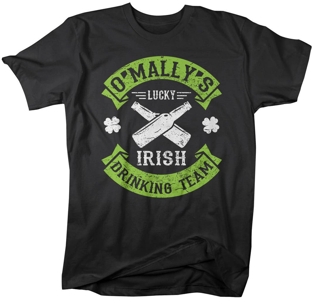 Men's Personalized Irish Drinking Team T-shirt St. Patrick's Day Tee ...