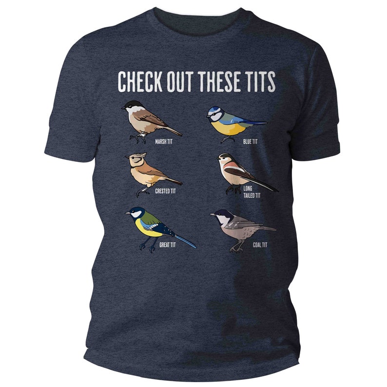 Funny Bird Tits Graphic Tee - Inappropriate Birdwatcher Humor Gift - Etsy