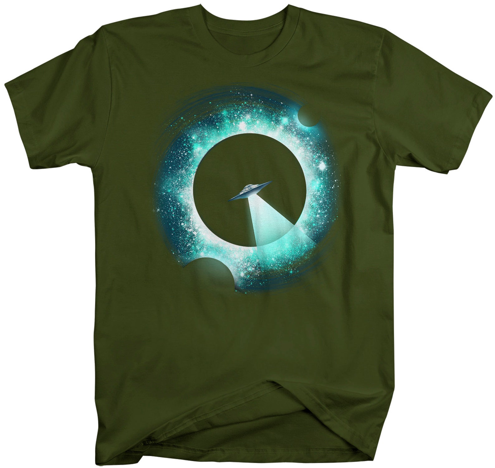 Men's UFO T Shirt Alien Shirts Black Hole Shirts Space | Etsy
