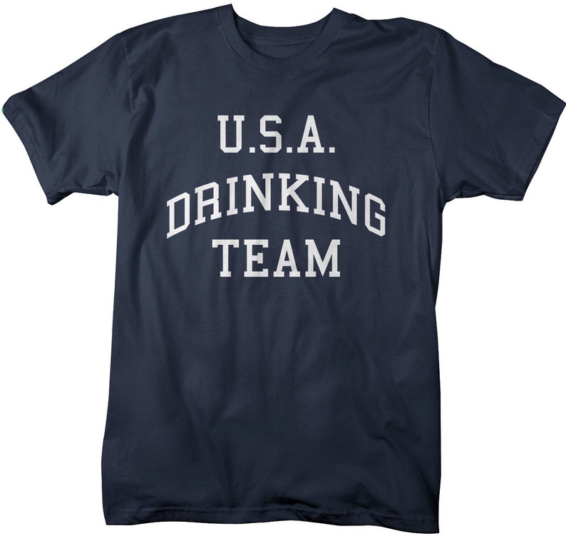 Men's U.S.A. Drinking Team T-Shirt 4th July Shirts By | Etsy