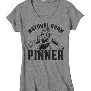 Women's Wrestling Shirt Natural Born Pinner T-shirt Female Wrestler ...