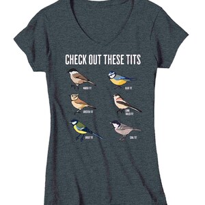 Women's Funny Bird Shirt Check Out These Tits Watcher T Shirt ...
