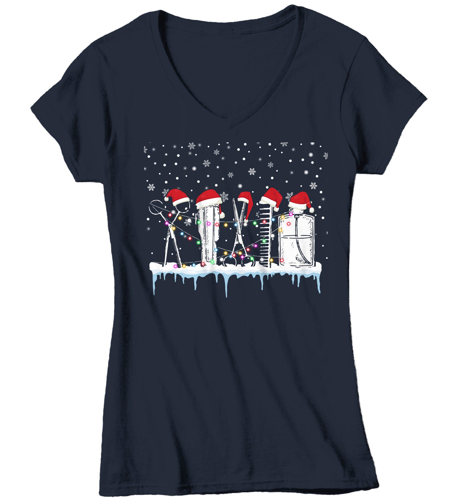 Women's Barber Christmas T Shirt Stylist Shirt Xmas Tee | Etsy