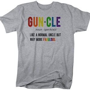 Men's Funny Uncle T-shirt Guncle Shirt Gift Ideas Uncles Fun Saying Tee ...
