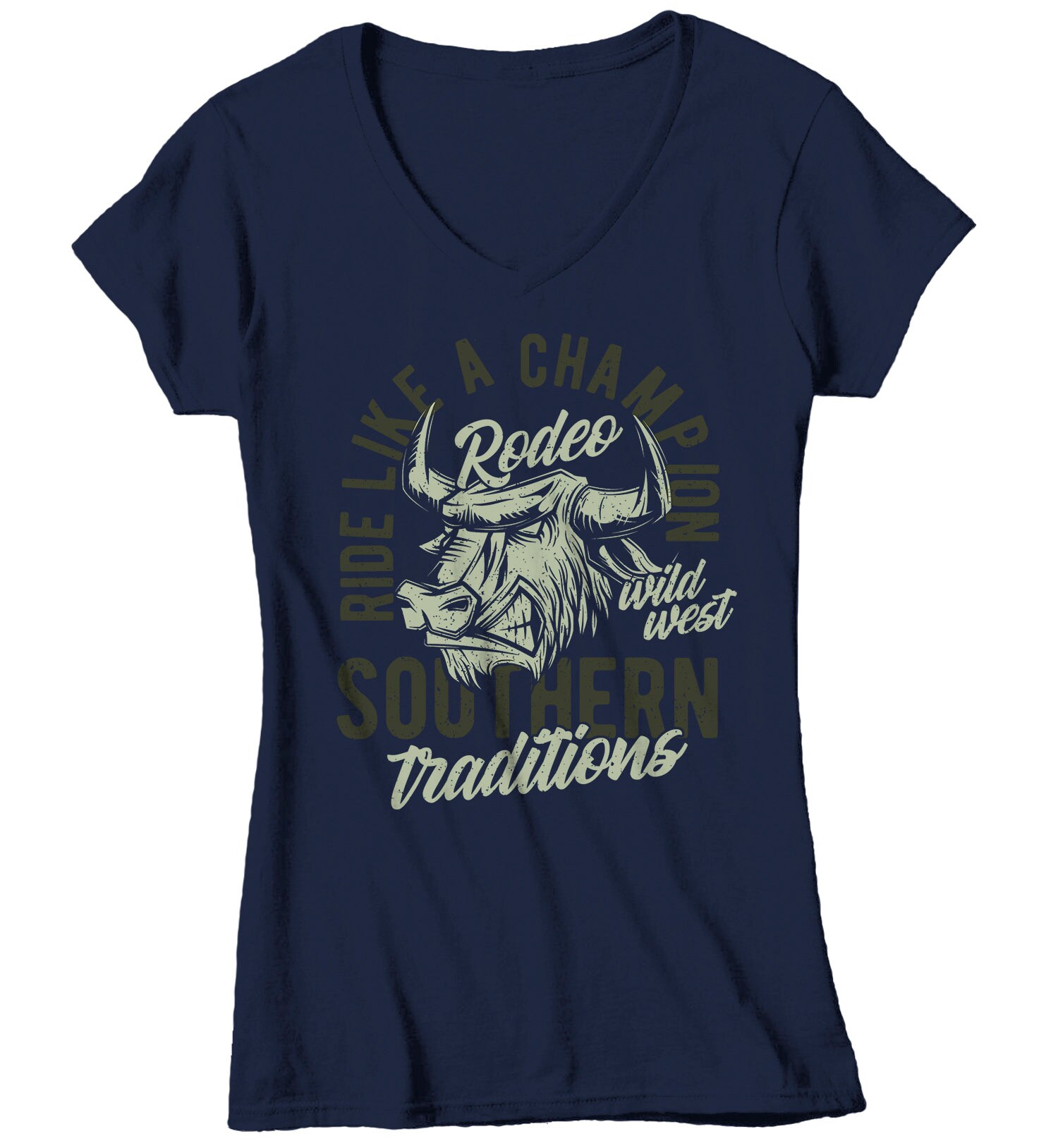 Women's Vintage Rodeo T Shirt Ride Like A Champion Cowboy | Etsy