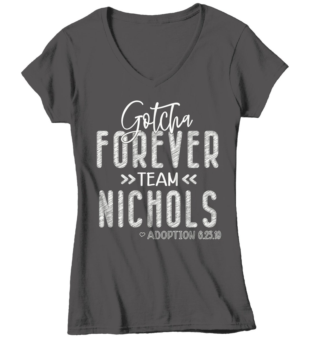 Women's Personalized Adoption T Shirt Gotcha Shirts Matching Custom ...