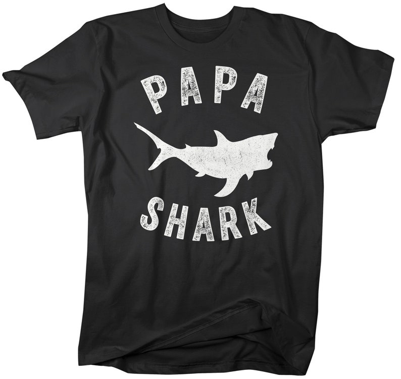 Men's Papa Shark T Shirt Shark Shirts Matching Papa Tshirt - Etsy