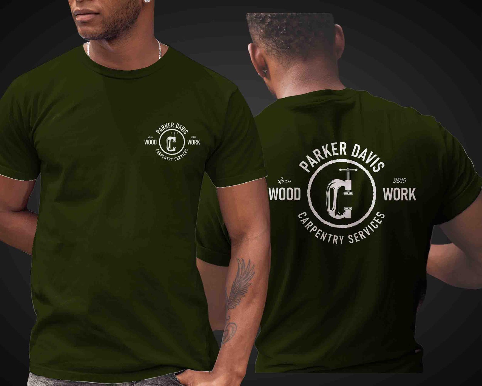 Personalized Woodworking T-shirt: Construction Carpenter Gift, Custom ...