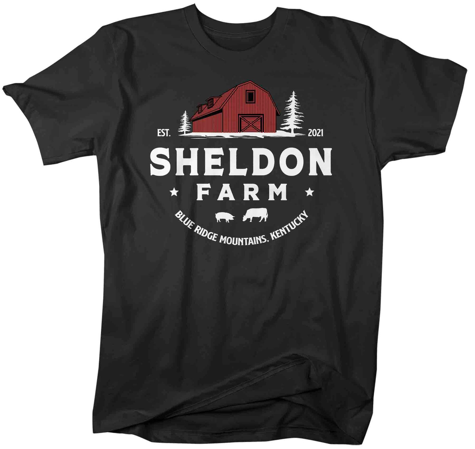 Men's Personalized Farm Shirt Barn Farmer T Shirt Gift for - Etsy