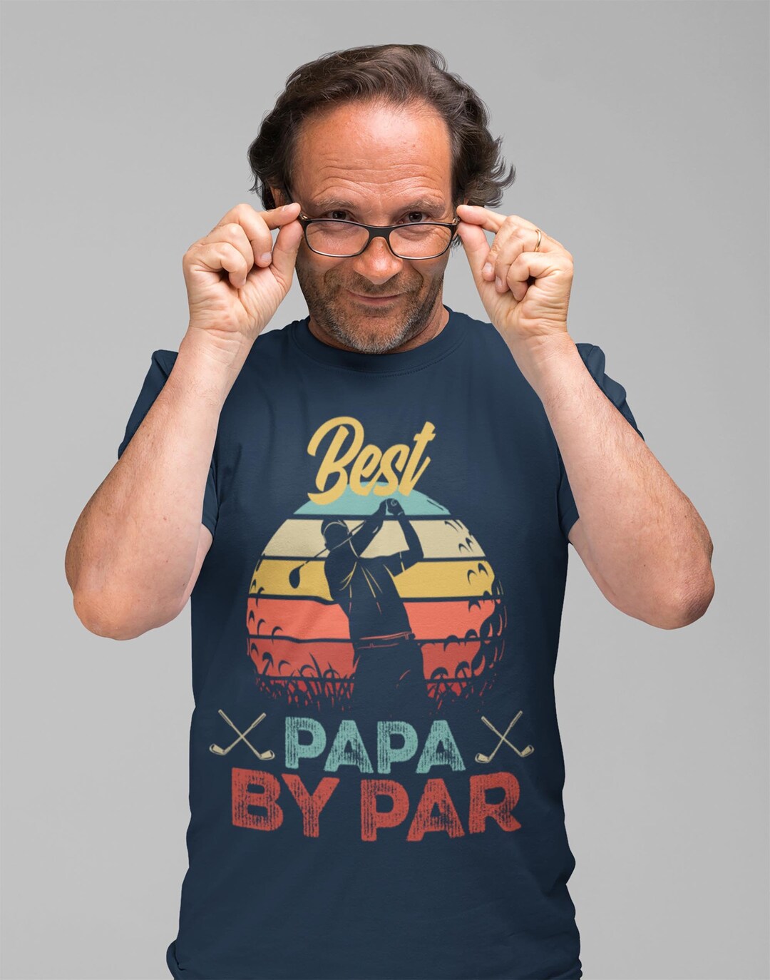 Men's Funny Best Papa by Par T Shirt Father's Day Gift Golf Shirt Funny ...