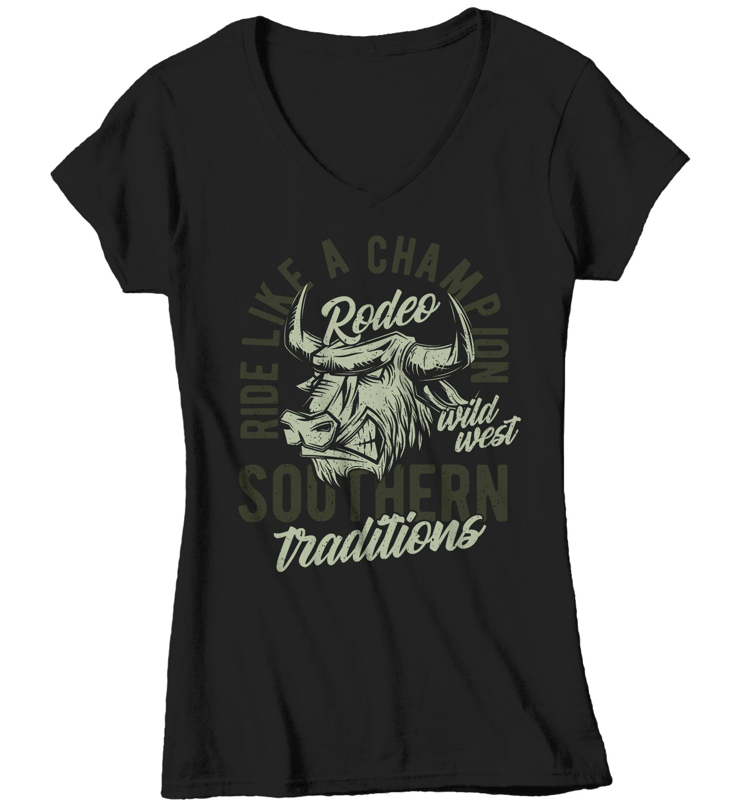 Women's Vintage Rodeo T Shirt Ride Like A Champion Cowboy | Etsy