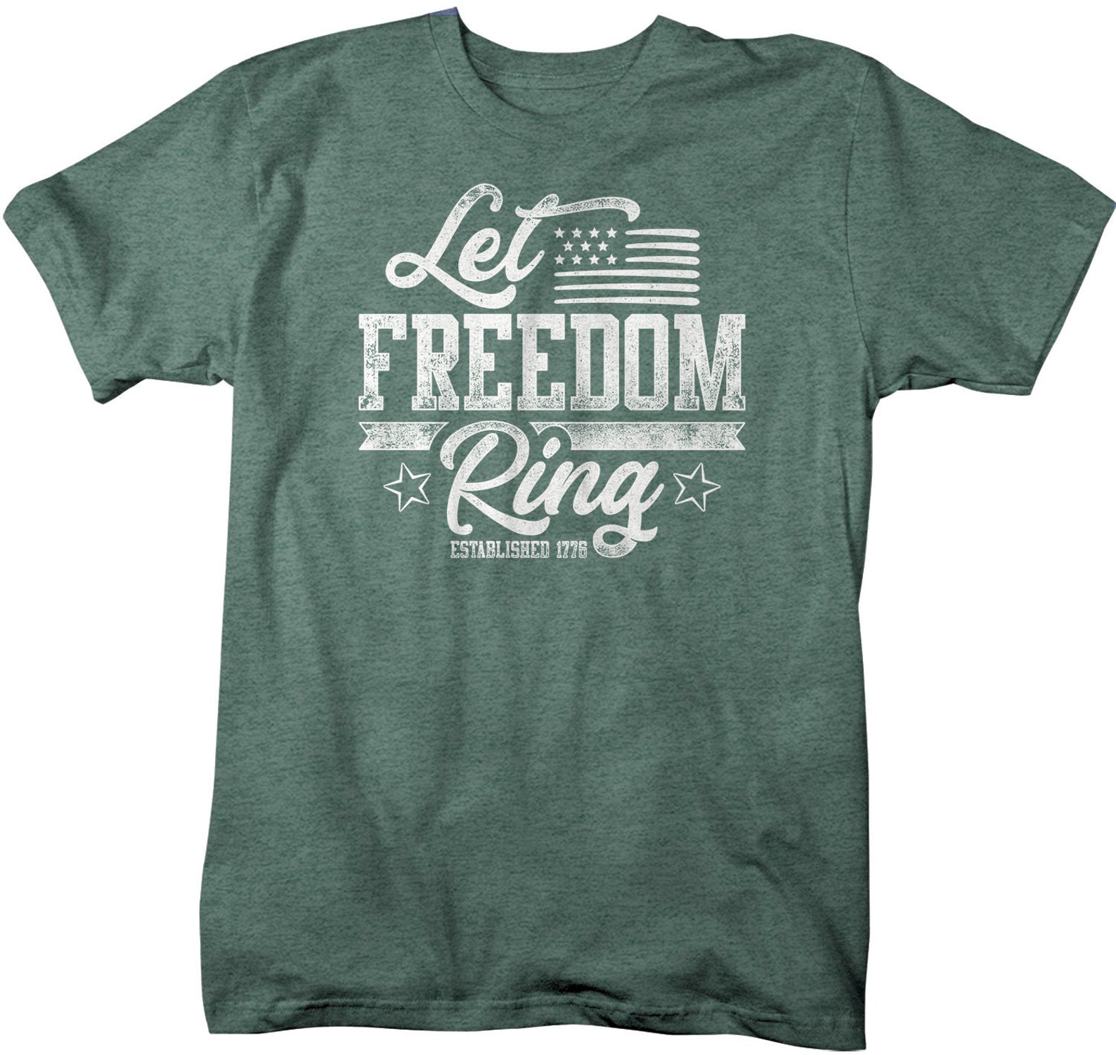 Men's Let Freedom Ring T Shirt Flag Shirt USA Patriotic - Etsy