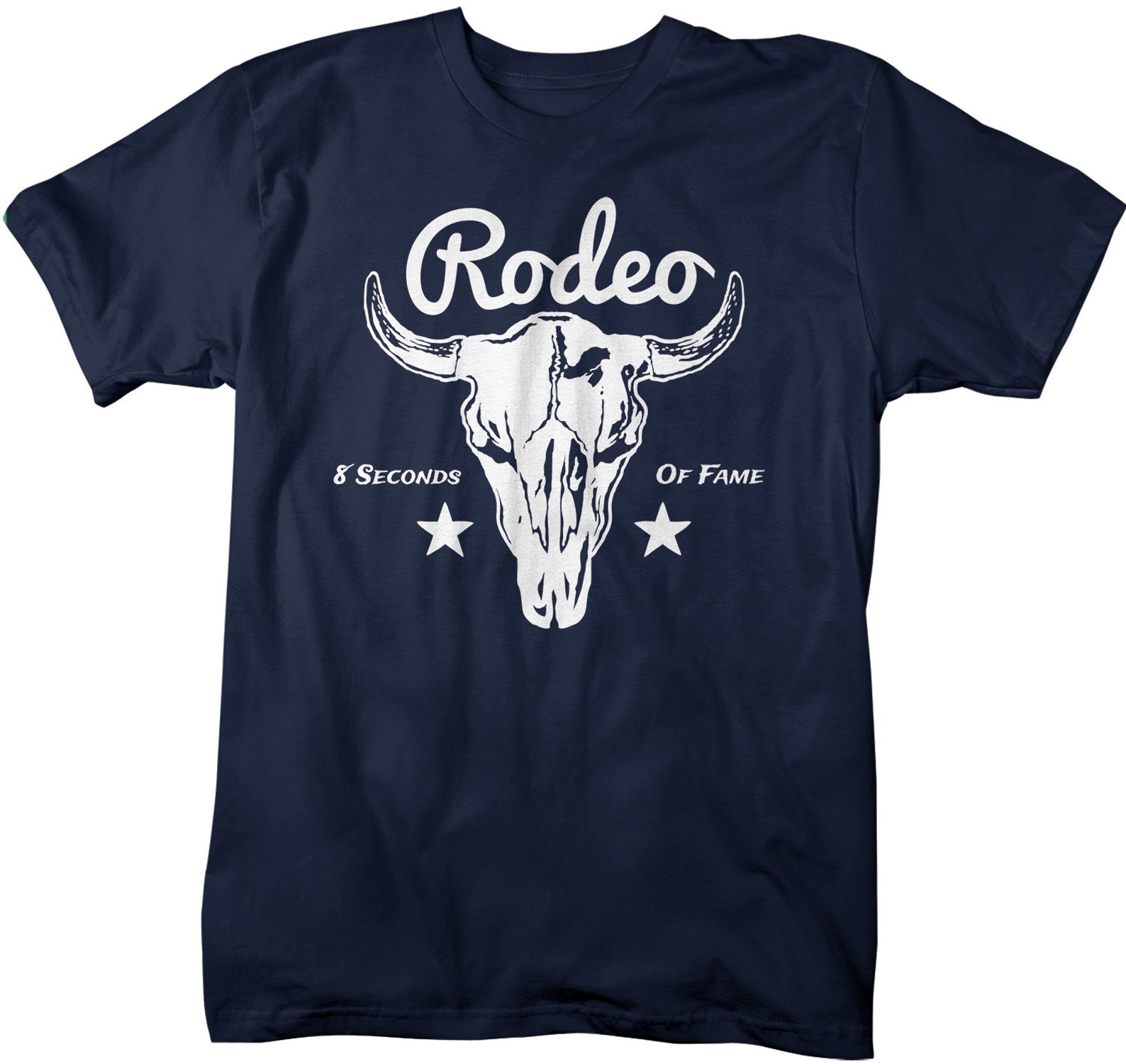 Men's Rodeo T Shirt American Cow Skull Shirts Western | Etsy