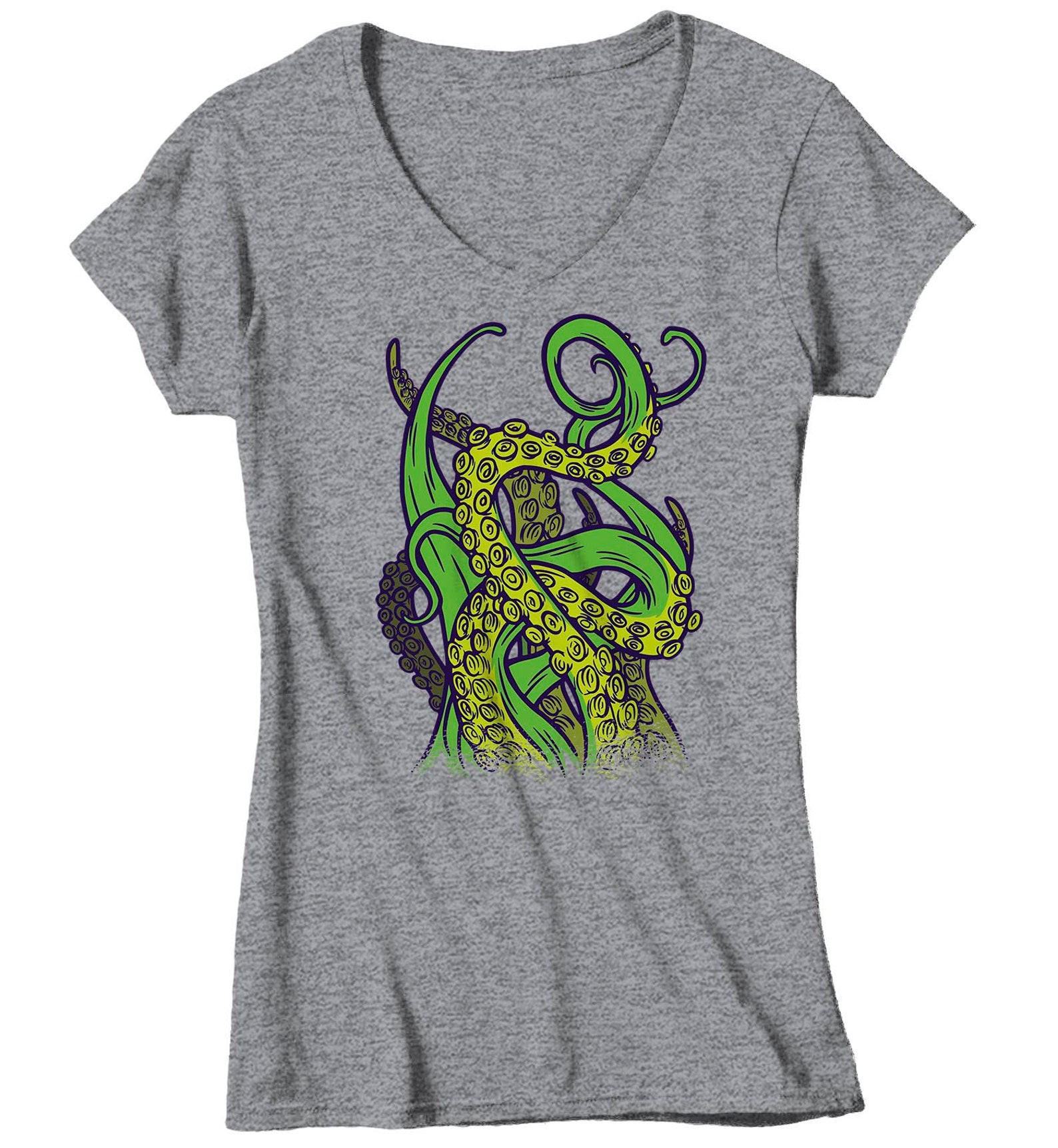 Womens Octopus T Shirt Tentacles Shirt Grunge Tee Aquatic Etsy