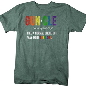 Men's Funny Uncle T-shirt Guncle Shirt Gift Ideas Uncles Fun Saying Tee ...