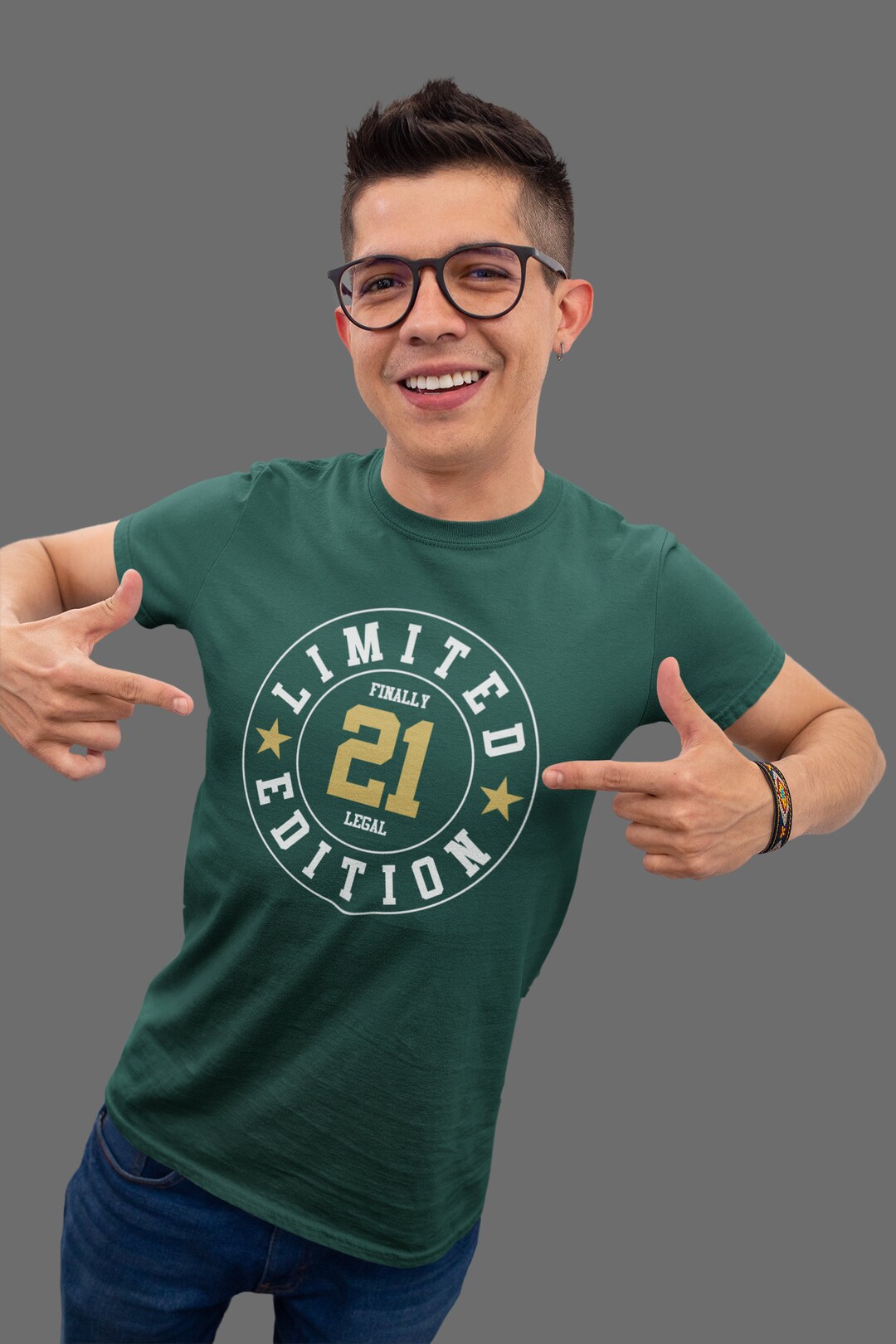 Men's 21st Birthday Shirt Limited Edition 21 Birthday T-shirt Twenty ...