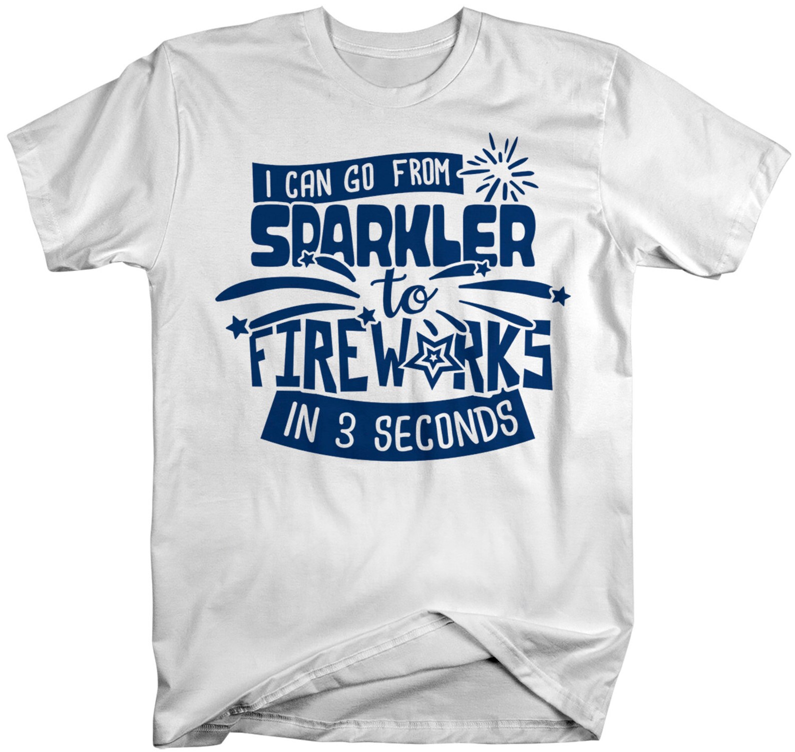 Men's Funny Fireworks T Shirt Sparkler to Fireworks 3 | Etsy
