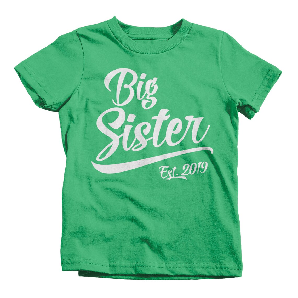 Girl's Big Sister EST. 2019 T-shirt Promoted to Shirt Baby | Etsy