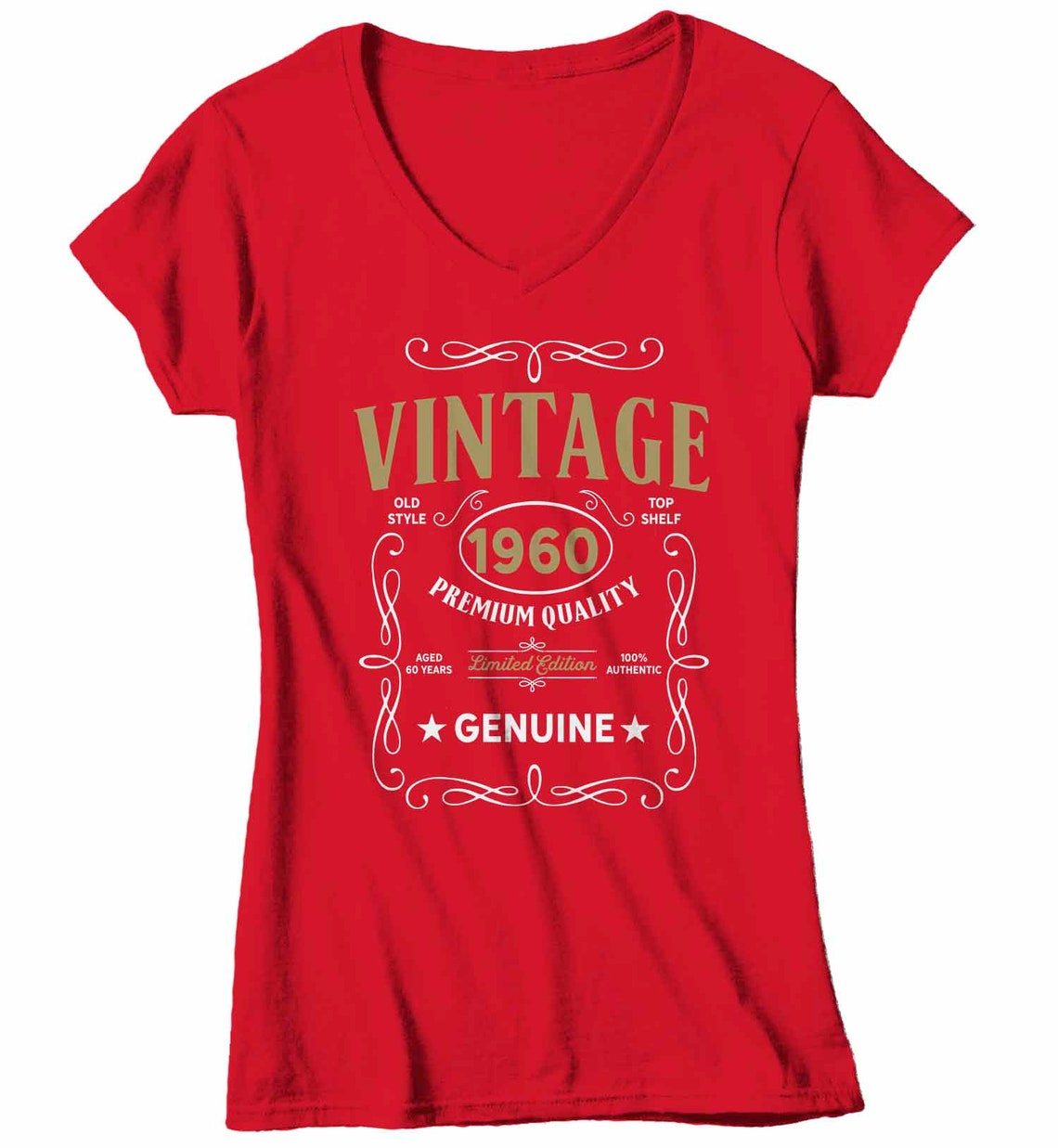 Womens Vintage 1960 60th Birthday T Shirt Classic Sixty Etsy