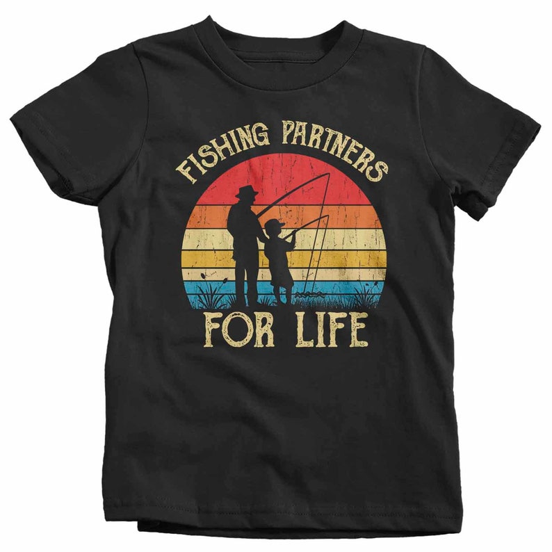 Kids Fishing T Shirts Matching Father Son Fishing Partners for - Etsy