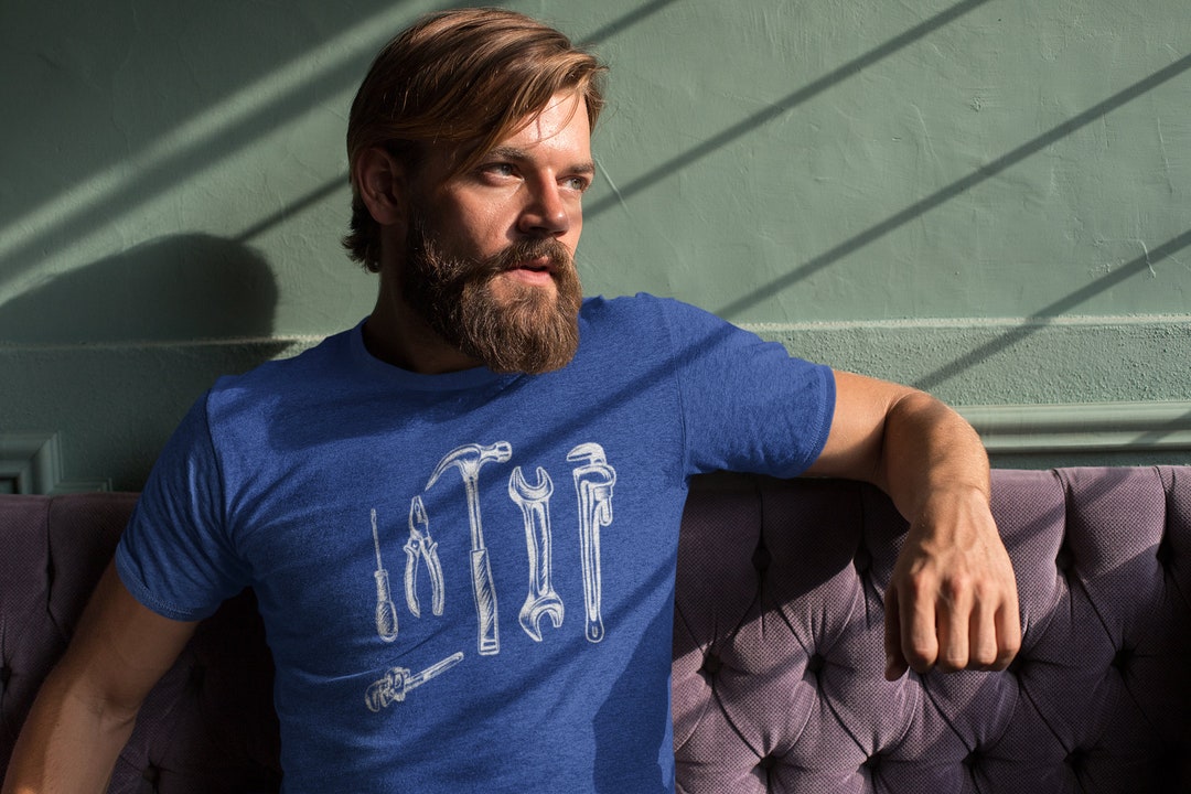 Men's Tools Tshirt Father's Day Gift Idea Engineer Plumber Contractor ...