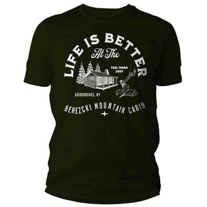 Men's Personalized Cabin T Shirt Life is Better at Cabin Shirt Wood ...